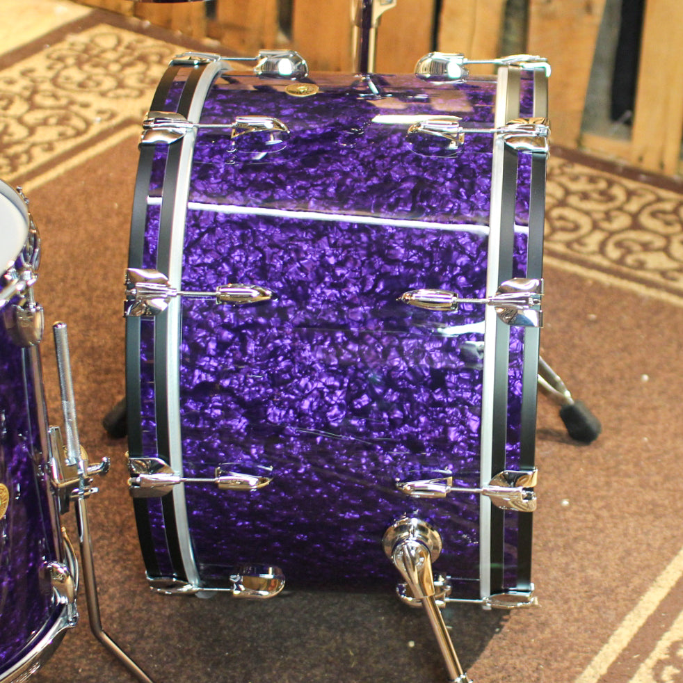 Gretsch Broadkaster Purple Marine Pearl Drum Set - 14x24,9x13,16x16 ...