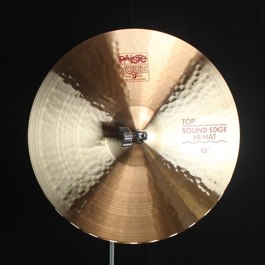 Paiste 15" 2002 Sound Edge Hi Hats - 1125g/1268g – The Drum Shop
